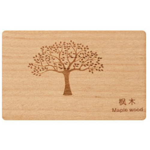 RFID Wood Card Pack of 100