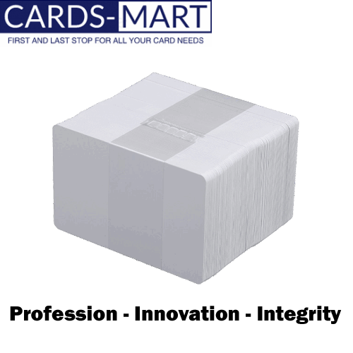 ISO CR80 Standard Blank White Plastic Cards Glossy Laminated Pack of 500
